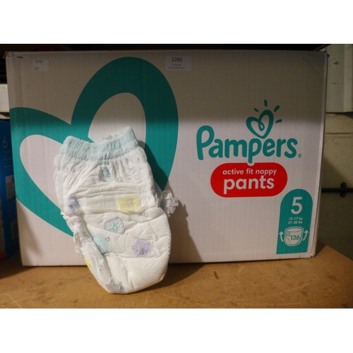 Pampers Actve Fit Nappy Size 5 136Pack, (249-449) * This lot is subject ...