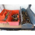 2 tool boxes 1 Talco with misc hand tools