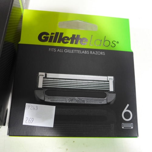 Gillette Labs Razor and a pack of 6 blades (269-253) * This lot is ...