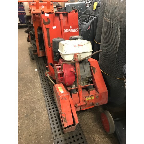 Adams Tarmac cutter/road saw with blade (Honda GX engine)