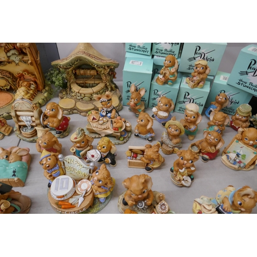 A very large collection of Pendelfin figures and large Pendelfin ...