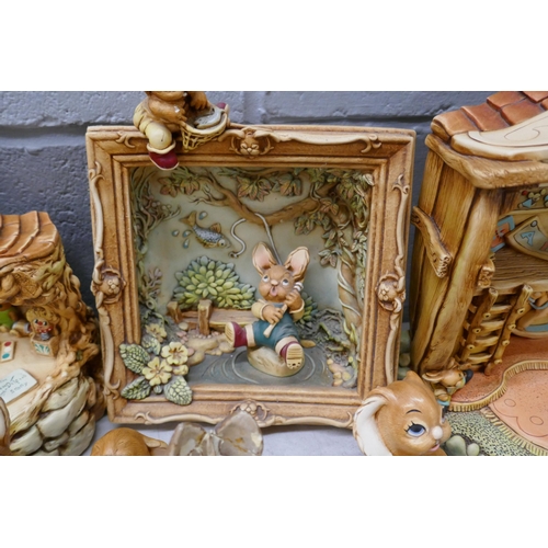 A very large collection of Pendelfin figures and large Pendelfin ...