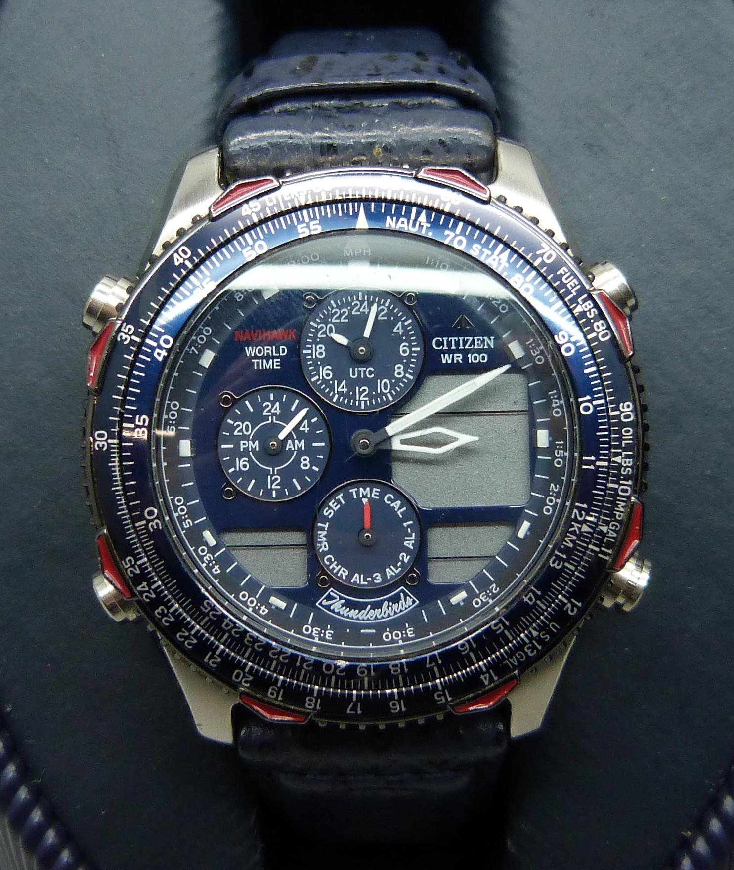 A Citizen Promaster quartz Navihawk Thunderbirds wristwatch, boxed with ...