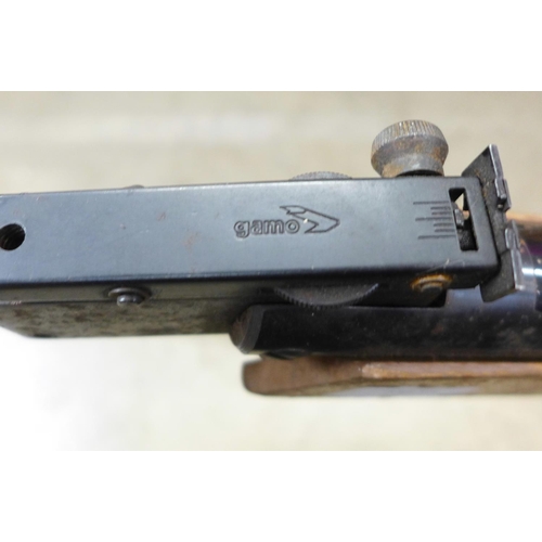 A .22 Superfire Power Magnum air rifle by ASI and an ASI 4 x 20 scope