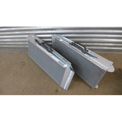 A set of Rampcentre Aerolight lightweight wheelchair ramps