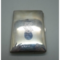 A George Unite silver card case, Birmingham 1911, with monogram, 93g ...