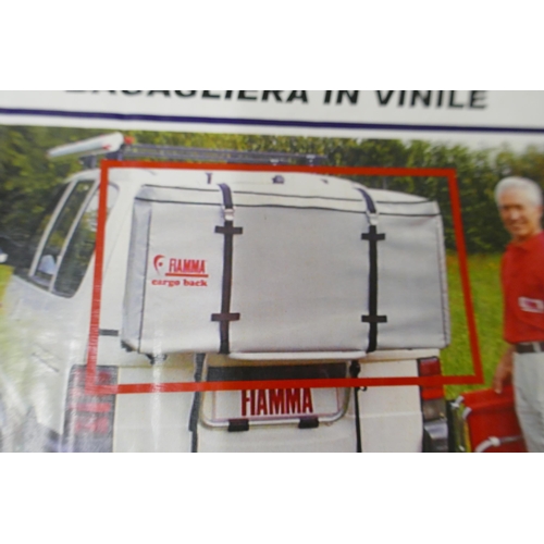 An unused Fiamma Cargo-Back vinyl luggage bag