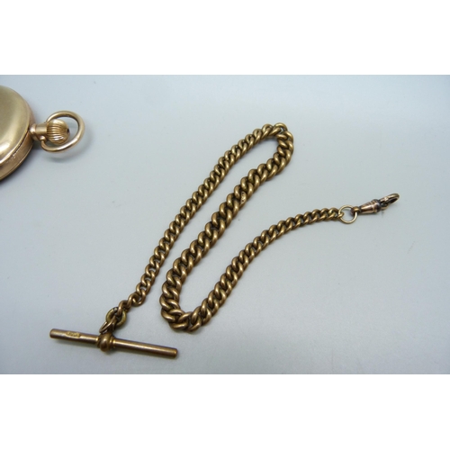 Two Waltham gold plated pocket watches both with 10 Year Star cases ...