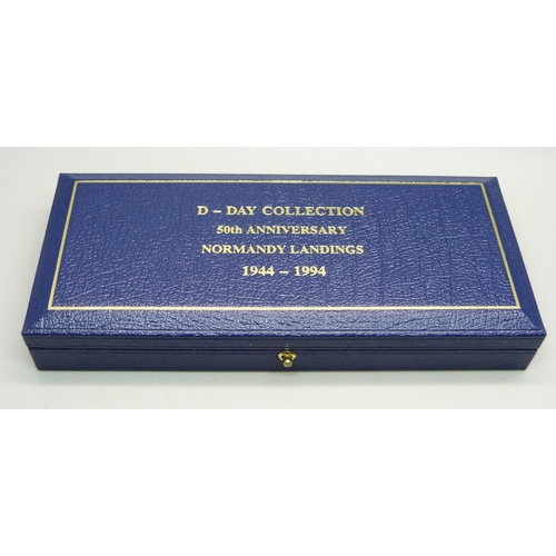 The Royal Mint, 1994 Three-coin Gold Proof Collection 50th Anniversary ...