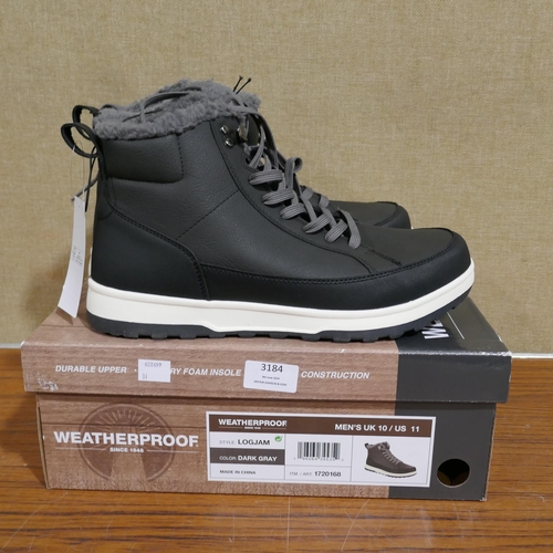 Pair of weatherproof Logjam dark grey walking boots (size UK 10) *This ...