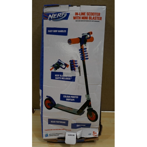 Quantity of children's toys to include Premier 8ft goal, Nerf Scooter ...