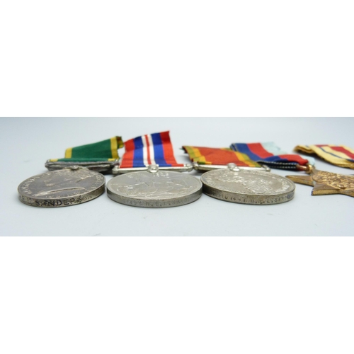 Five medals including a George VI For Efficient Service Medal to Lance ...