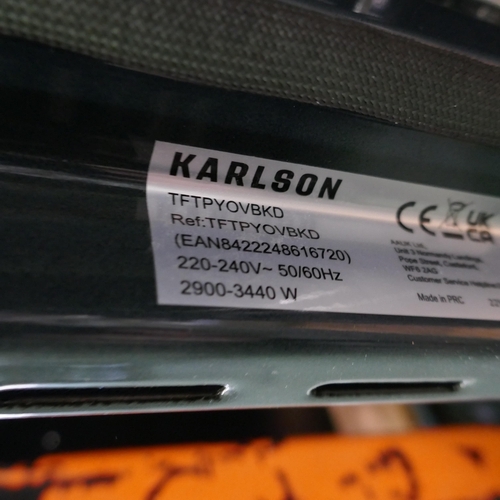 Matrix Curved Glass Chimney Cooker Hood and a Karlson Single Pyrolytic ...