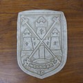A stone effect concrete West Ham FC wall plaque