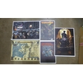 Five large original Warhammer posters from the early 2000s onwards, A2 ...