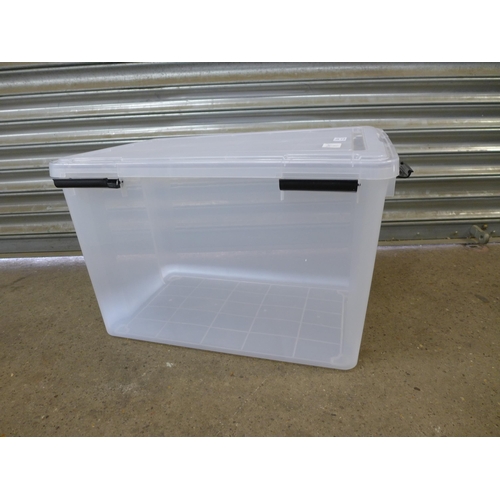 2 x 60ltr litre storage containers with lids