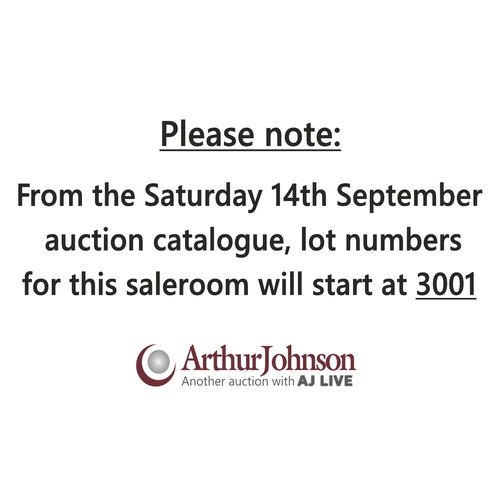 Please note: From the Saturday 14th September auction catalogue, lot ...