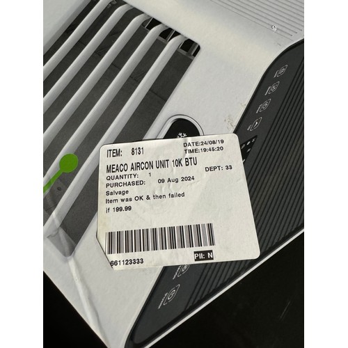 Meaco 10K Btu Aircon Unit with remote, box and accessories original RRP ...