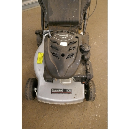 A Mountfield SP45 self propelled petrol driven lawn mower with ...