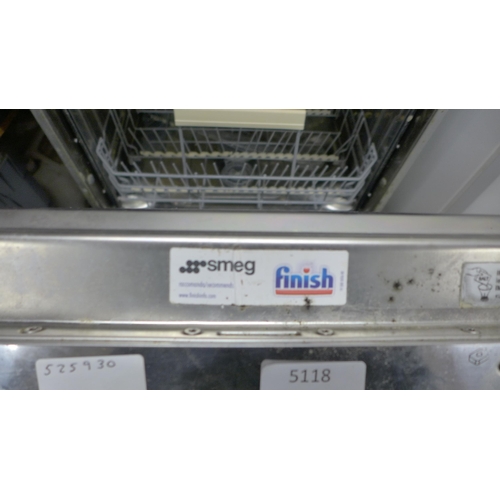 A SMEG - model 8102400201 cream coloured retro style dishwasher