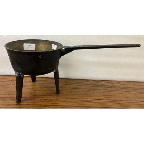 A small bronze crucible