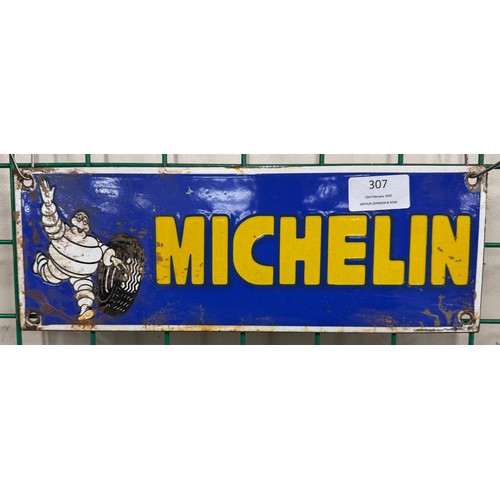 A Michelin enamelled metal advertising sign