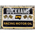 A Duckhams enamelled metal advertising sign