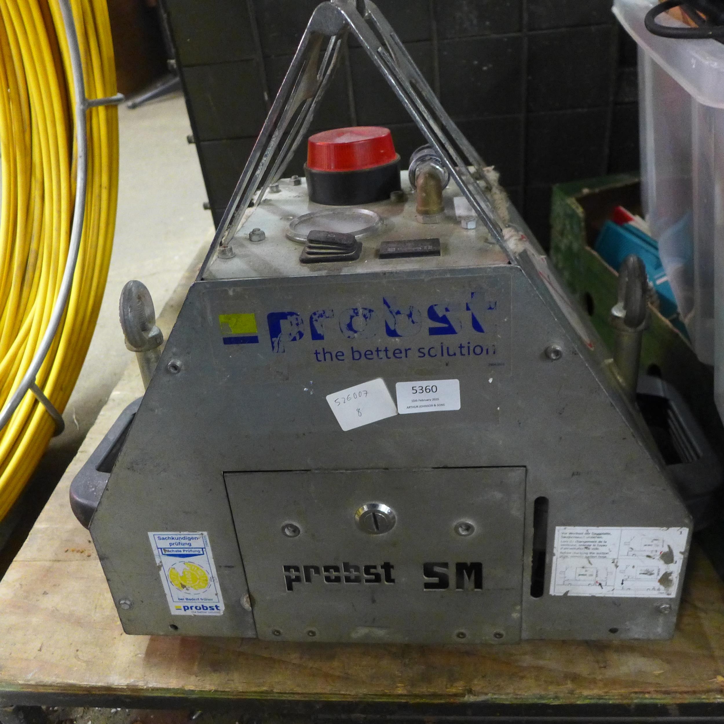 A Probst stone magnet vacuum lifter