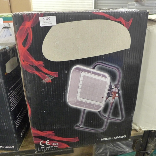 A boxed sample Gas bottle portable heater KF-009D* This lot is subject ...
