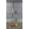 A Ryobi Powr-LT2 petrol driven strimmer and a Mito-X petrol driven long ...