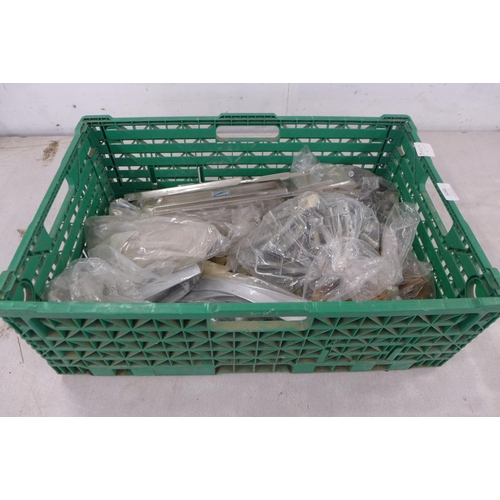 A large quantity of handles and other fixings including mostly ...