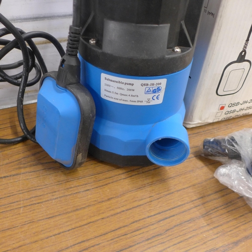 A boxed sample QSB-JH-200 submersible pump *This lot is subject to VAT