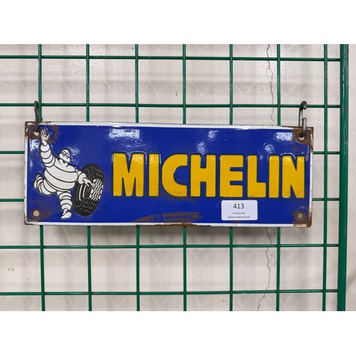 A Michelin enamelled advertising sign