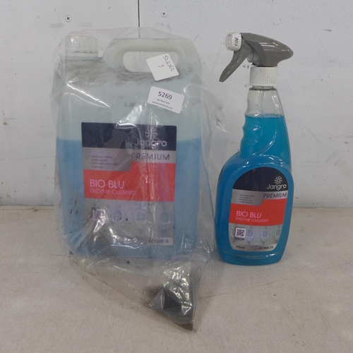 A 5 litre and a spray bottle of Bio Blu enzyme cleaner *This lot is ...