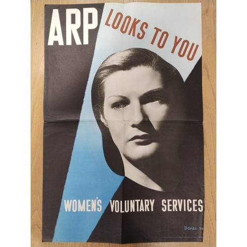 An original World War II ARP recruitment poster
