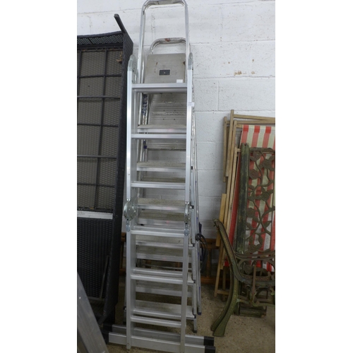 Four sets of steps ladders
