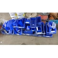 Approximately 50 assorted lin bins in different shapes and sizes