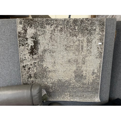A grey ground contemporary designer rug