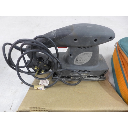 Two power tools including a Performance Power 180w 1/3 sheet orbital ...