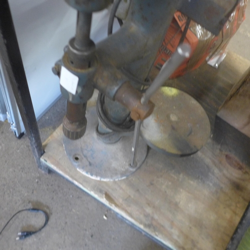 A vintage piller drill **Failed PAT test due to damaged cable