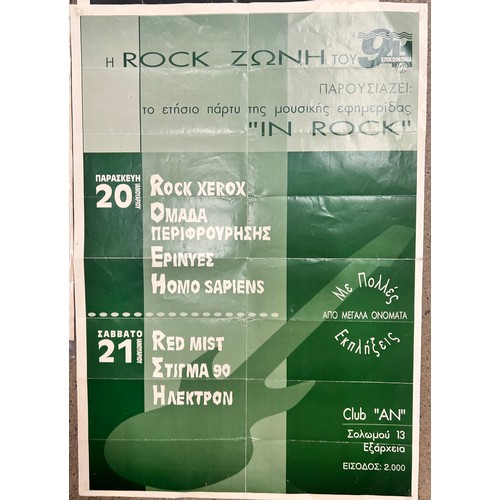 Collection of punk and heavy metal posters including Motorhead, Two ...