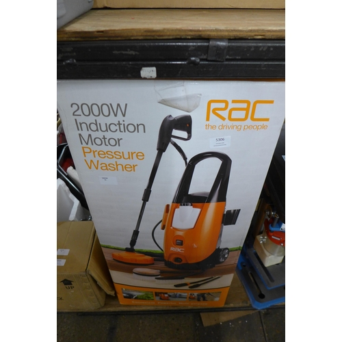 A boxed sample RAC 2000w induction motor pressure washer *This lot is ...