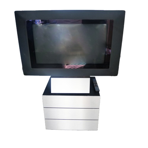 A Bang & Olufsen Beovision 3-28, 28" CRT television with a Bang and ...