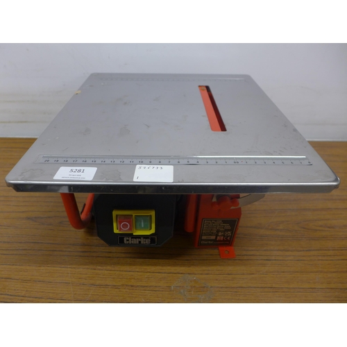 A Sample Clarke ETC8 230v 450w electric tile cutter - to be sold as ...