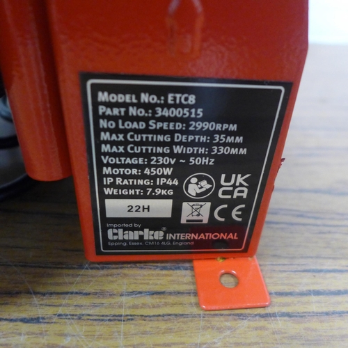 A Sample Clarke ETC8 230v 450w electric tile cutter - to be sold as ...