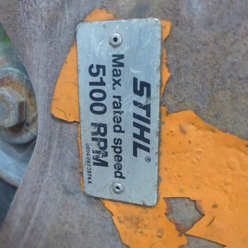 A Stihl TS-350 super petrol driven stone cut-off saw