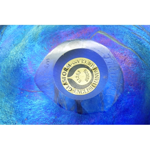 A John Ditchfield Glasform paperweight with lily pad design and ...