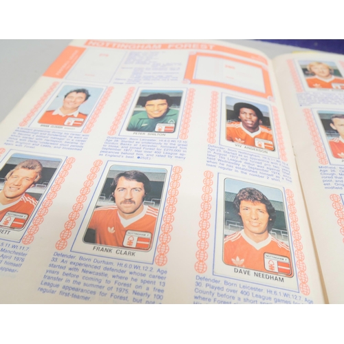Five Panini sticker albums, World Cup '78, Football, '79, '80 and '81