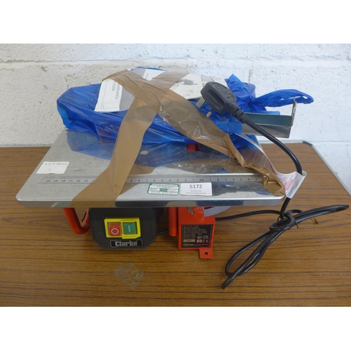 A Clarke model ETC8, 240V tile cutter with accessories