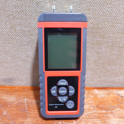 Ehdis Digital Manometer Air Pressure Meter Gas Gauge Reader (AJSAm3 ...